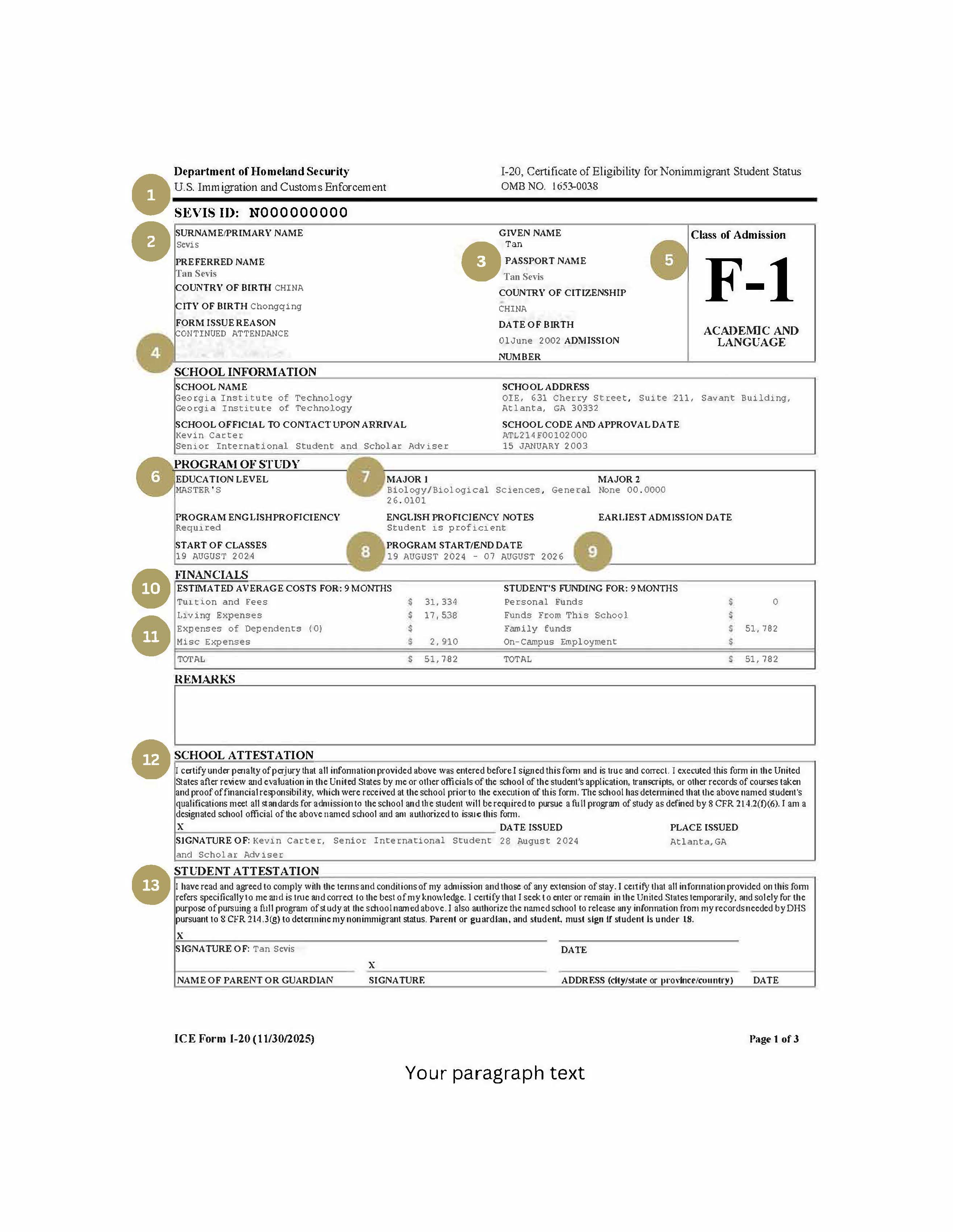 Understanding Your I-20/DS-2019 | Office of International Education